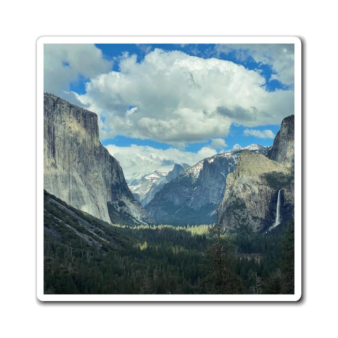 Yosemite Valley Magnet, Nature Lover Gift, Fridge Magnet, Outdoor ...
