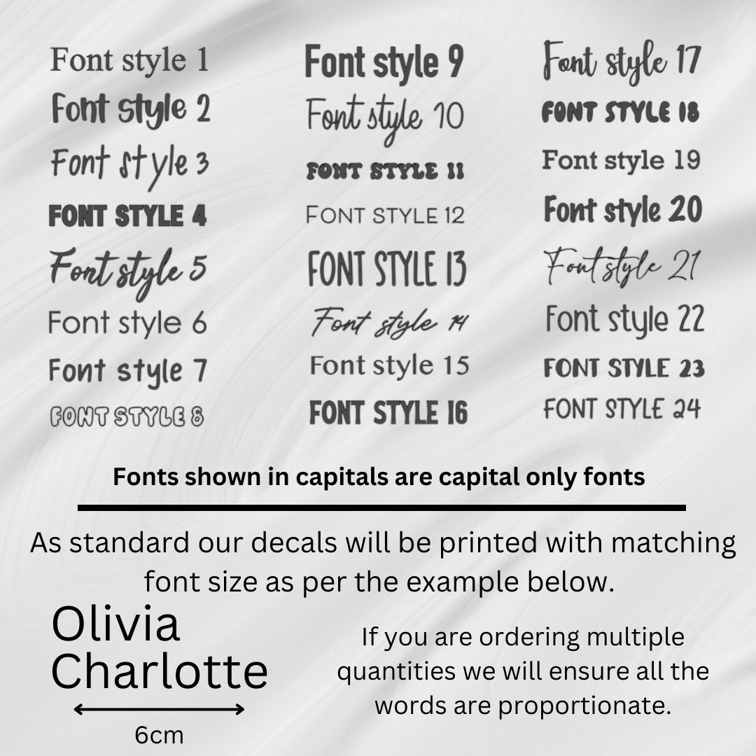 Large Personalised Vinyl Sticker Labels Decal Labels Organisation, Gift ...