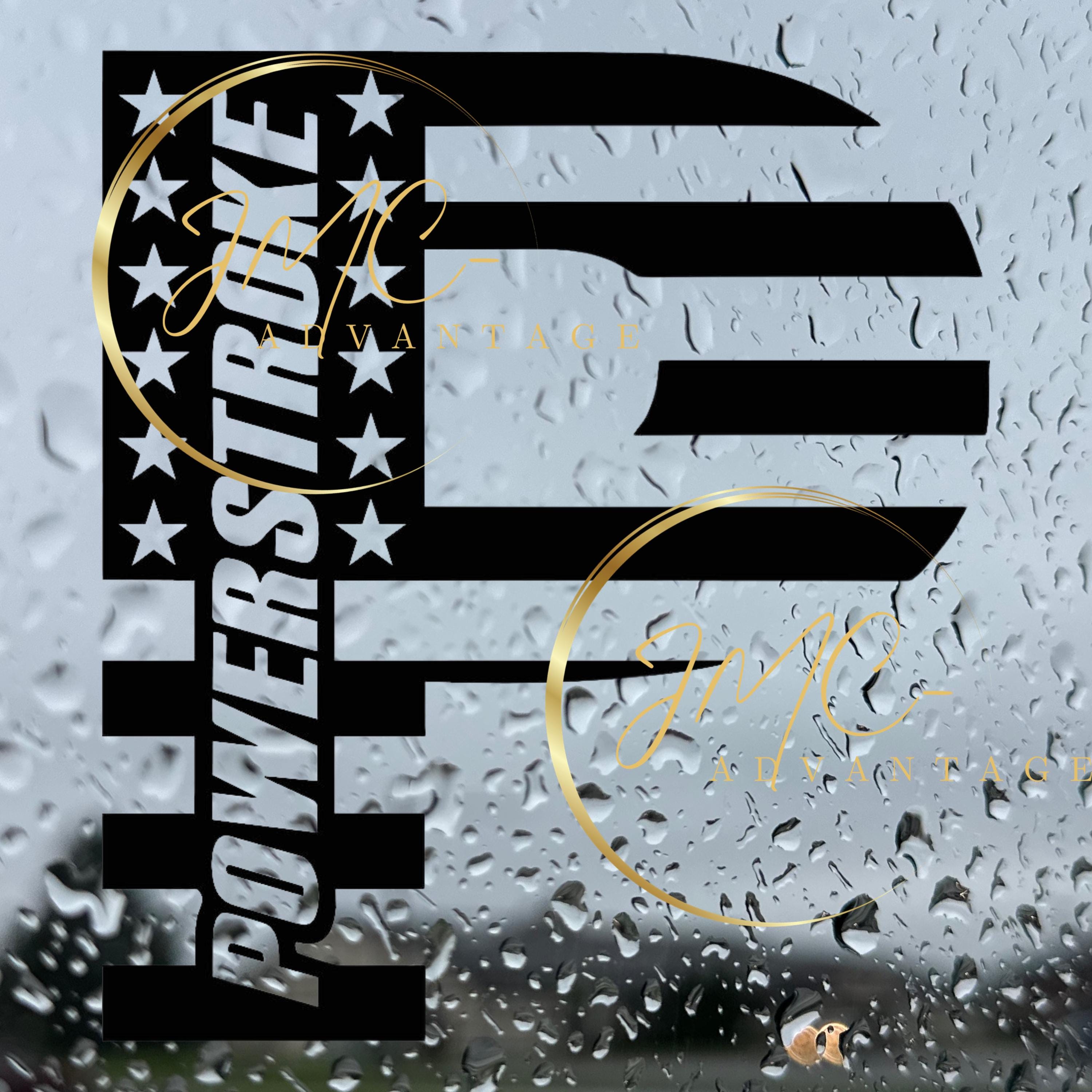 Powerstroke P Flag Decal-6.4l 6.0L 7.3L Diesel-mechanic Decal Tech ...