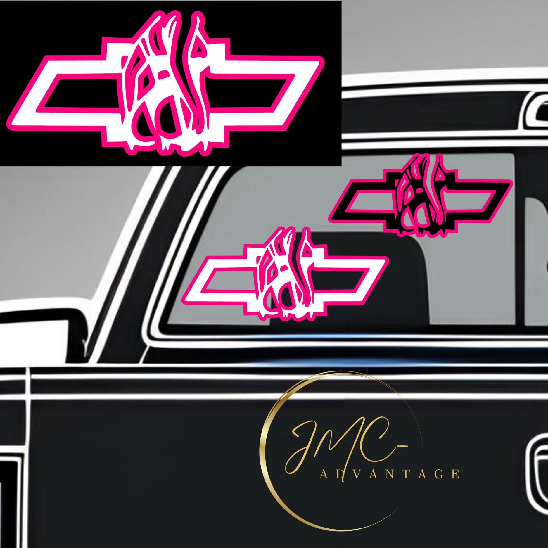 Special Edition Two Color Chevy Decal-popular Chevy Decal-window Decal ...
