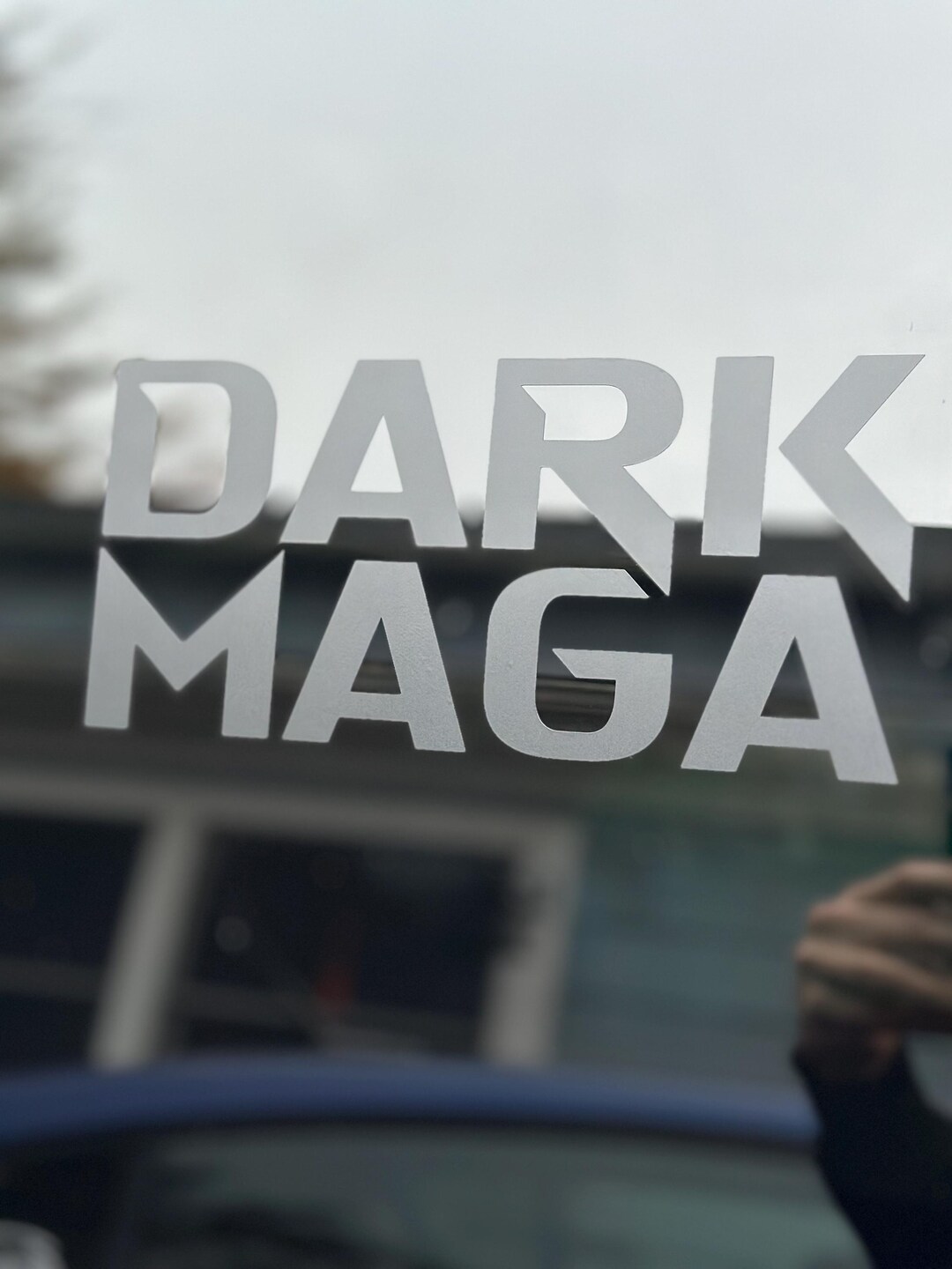 Matte Black Dark MAGA Trump 2024 Decal - Car Truck Decal -car Truck ...