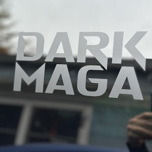 Matte Black Dark MAGA Trump 2024 Decal Car Truck Decal Car Truck ...
