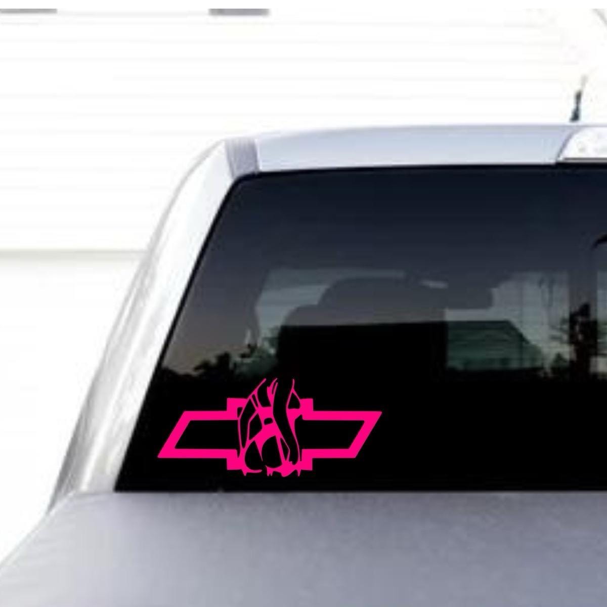 Chevy Hot Girl Decal - Chevrolet Decal Sticker for Trucks Car SUV ...
