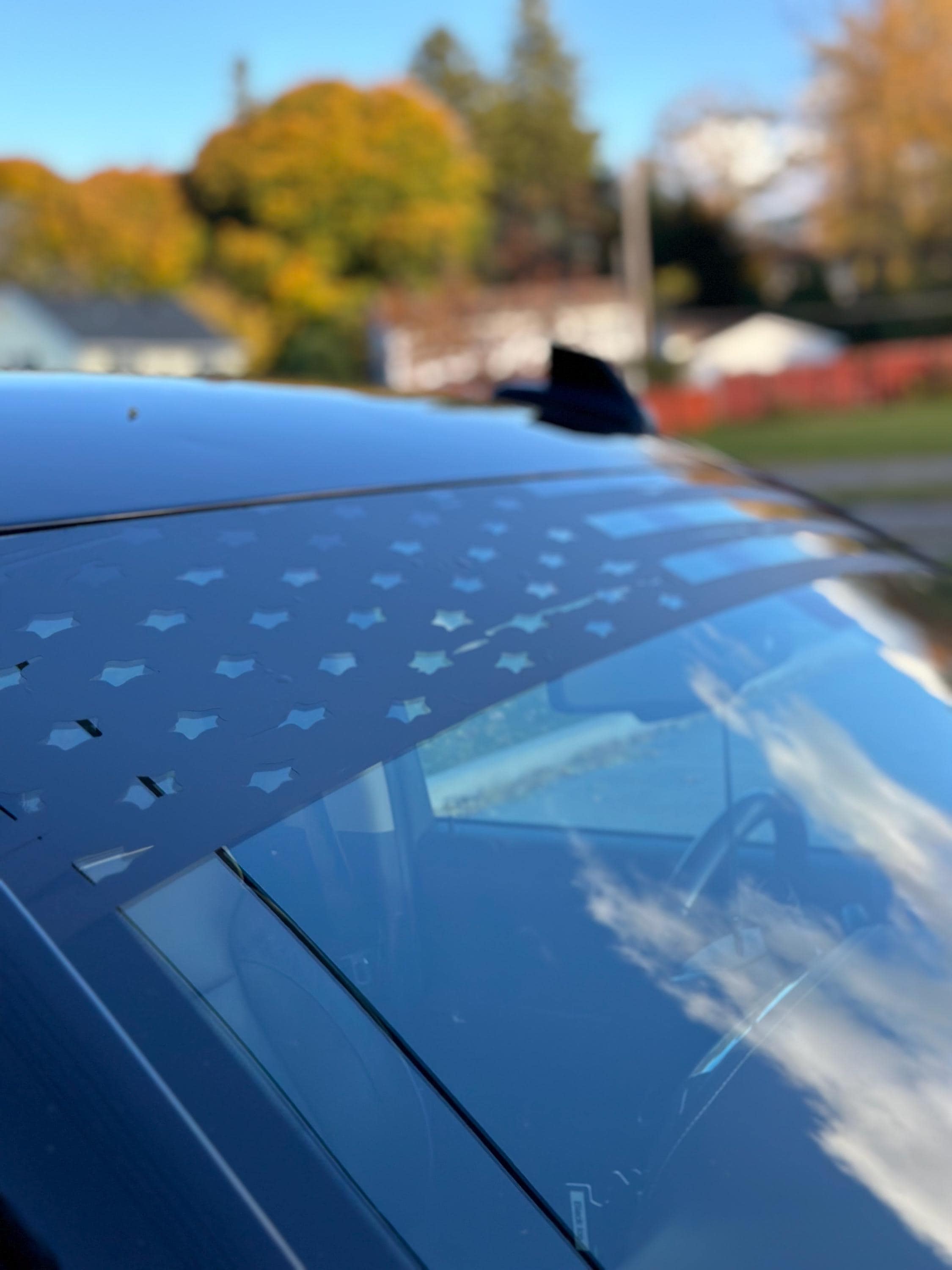 Custom Distressed Flag Windshield Banner 55 Inch Die Cut Vinyl Decal ...