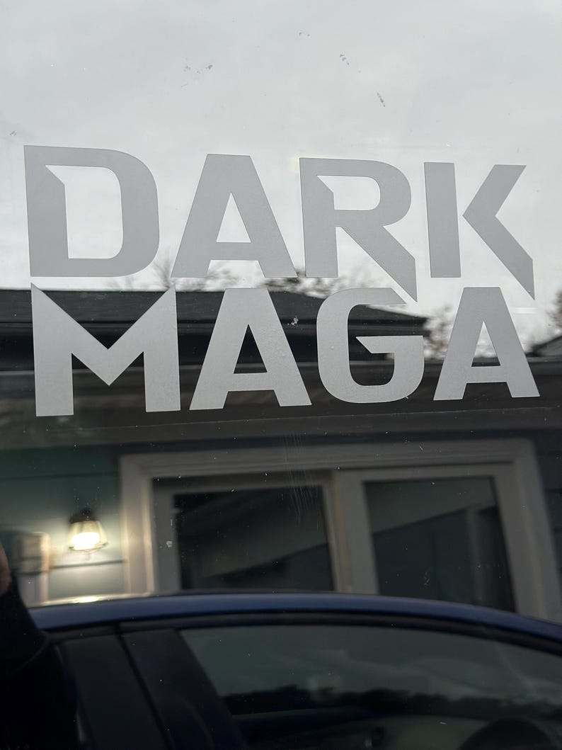 Matte Black Dark MAGA Trump 2024 Decal Car Truck Decal Car Truck ...