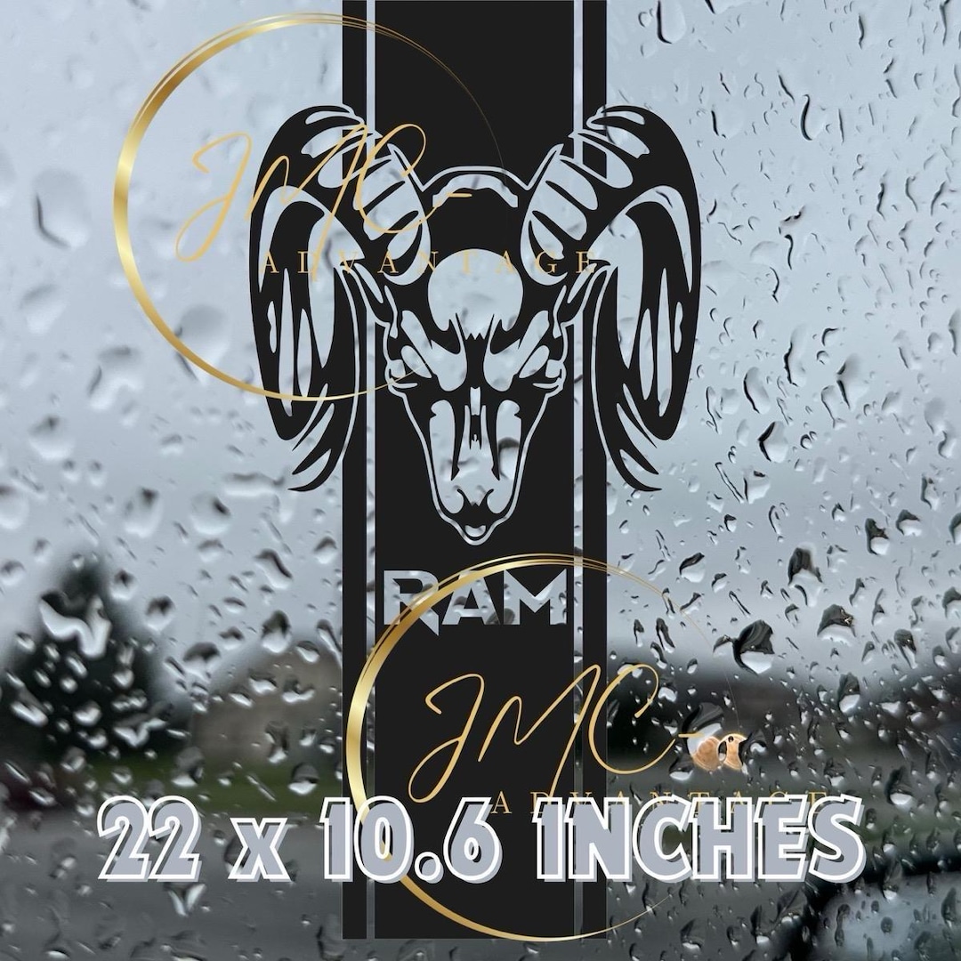 Custom Truck Decal for Dodge Ram-rear Window Stripe Decal-power Wagon ...