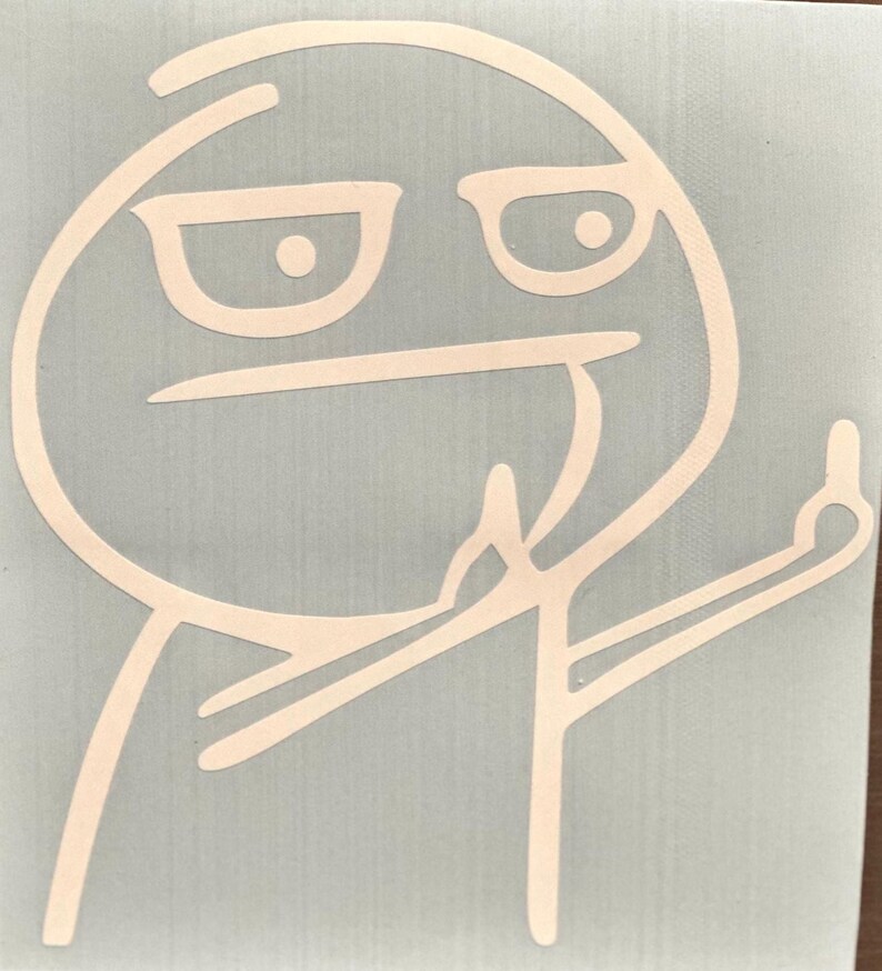 Funny Car Decal Right Facing Stick Man Middle Finger Jdm Drift Funny ...