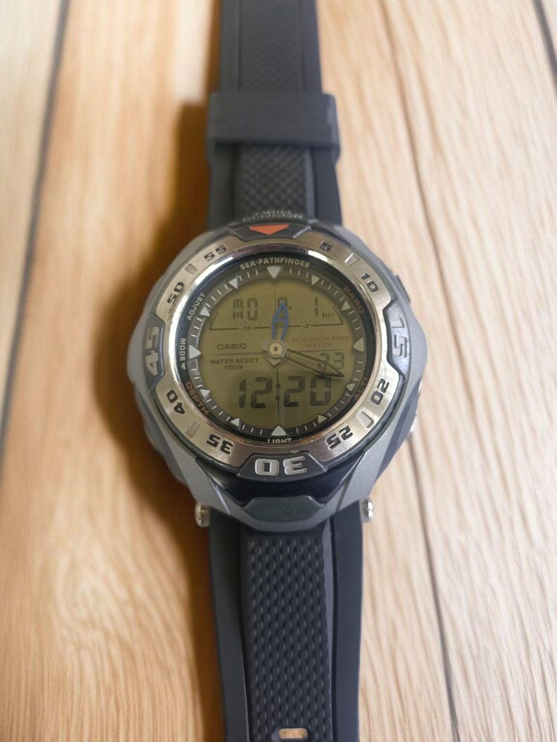 Vintage Casio Sea Pathfinder SPF-60 Watch | 1990s Men’s Diver 100M ...
