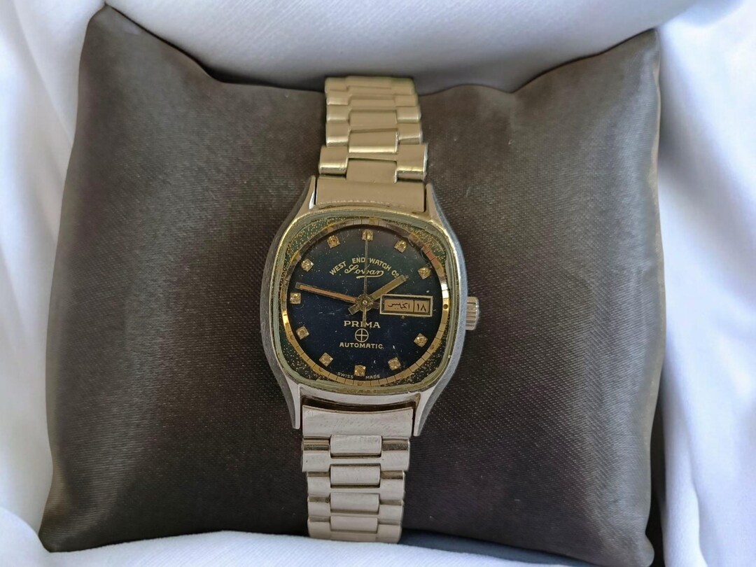 Vintage West End Watch Co. Lovan Prima Automatic Swiss Made Wrist Watch ...