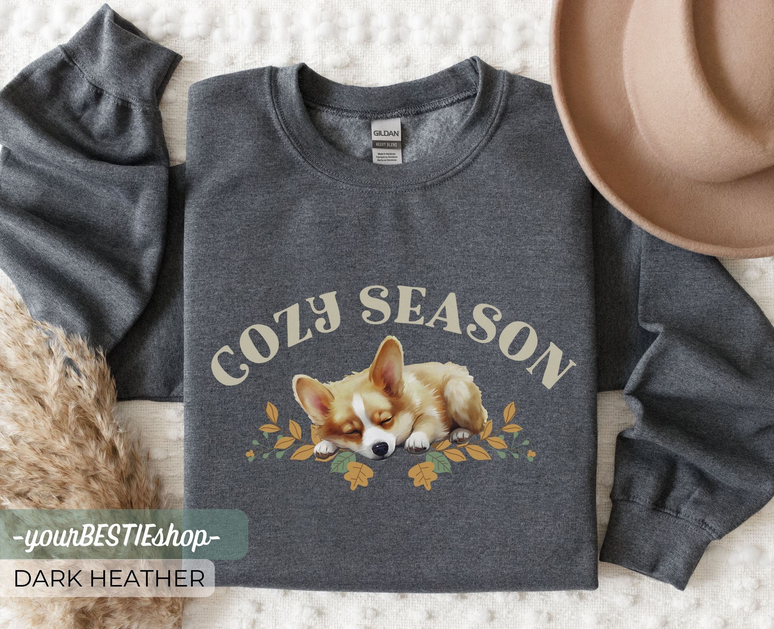 Cute Corgi Dog Sweatshirt, Cozy Season Sweater, Corgi Mom Shirt, Corgi ...