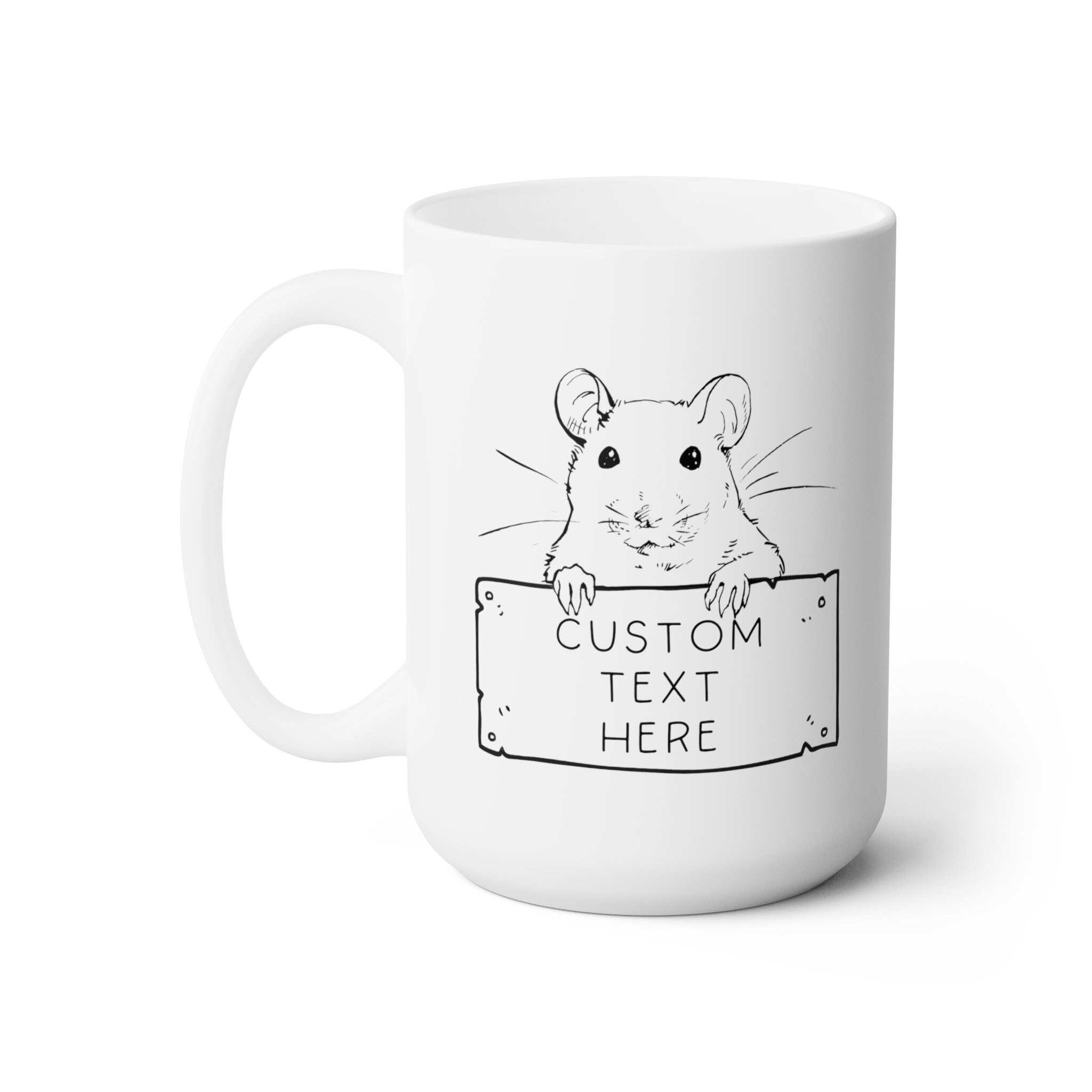 Mouse Rat Coffee Mug, Custom Rat Lover Gift, Animal Lover Gift, Rat ...