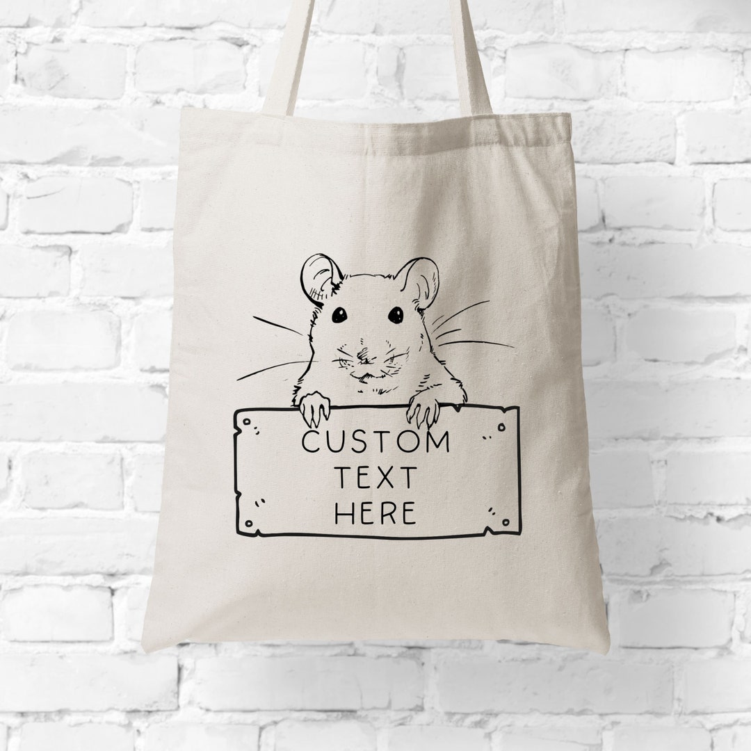 Rat Tote Personalized Gift for Rat Lover Custom Birthday Present for ...