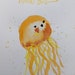 Happy Jellyfish Note Cards Set of Four, Blank Inside - Etsy
