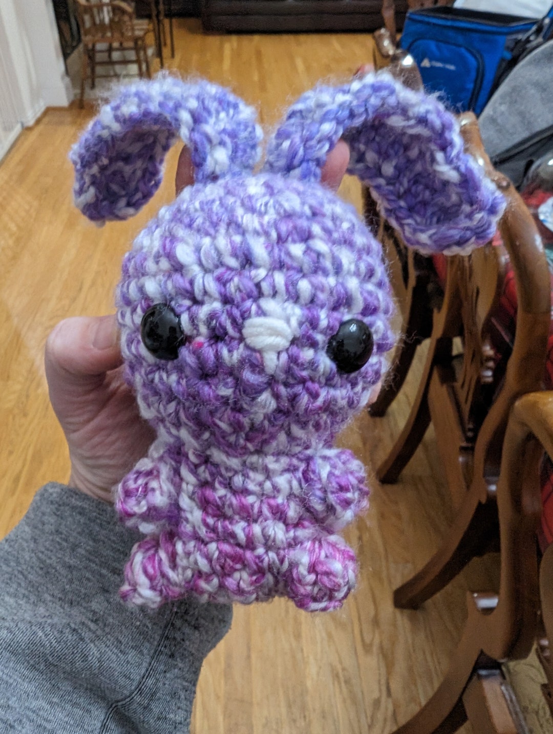 Fuzzy Boo Boo Bunny Crochet Plushie - Etsy
