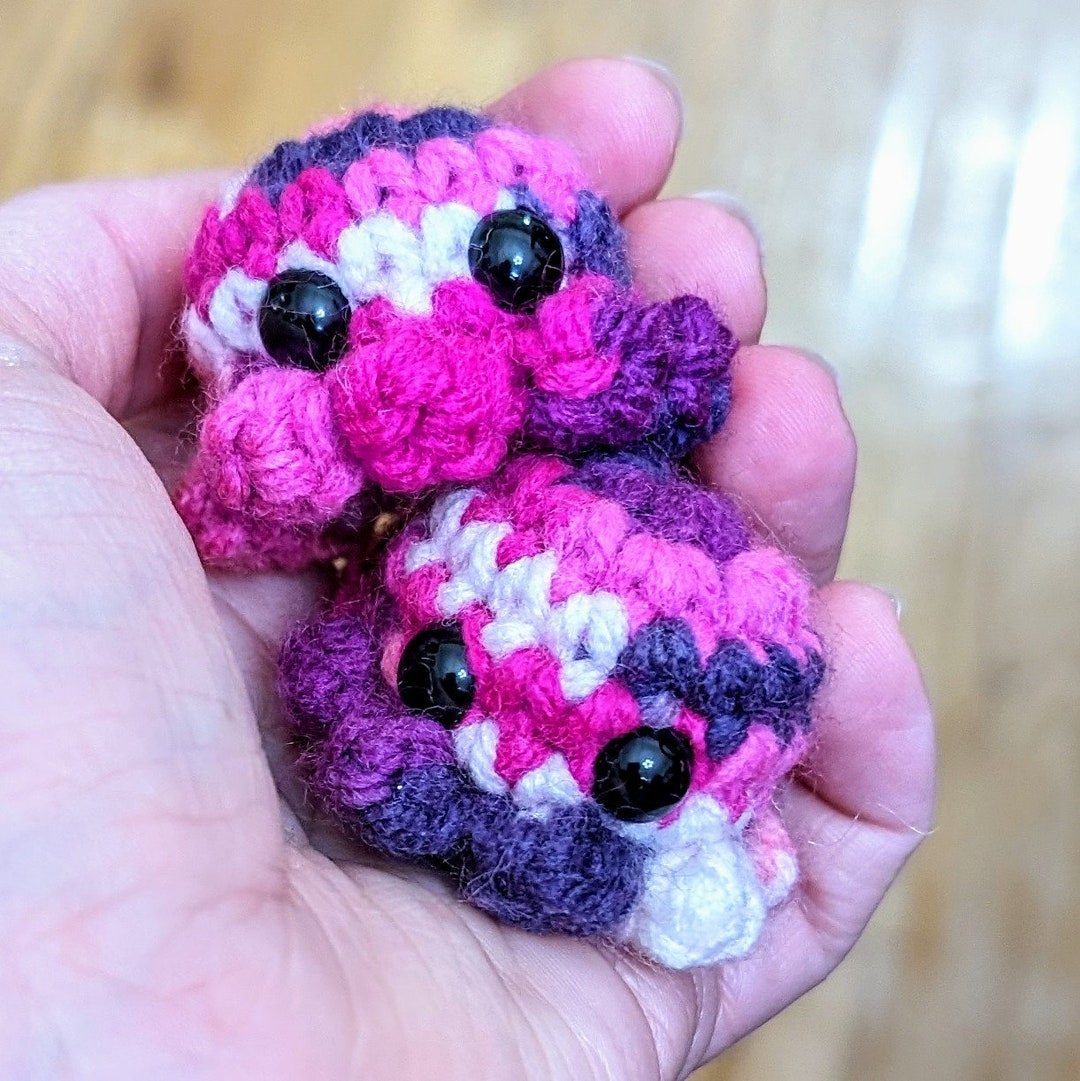 Mini Octopus Valentines Crochet Plushies Set of 2 - Etsy