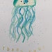 Happy Jellyfish Note Cards Set of Four, Blank Inside - Etsy