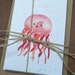 Happy Jellyfish Note Cards Set of Four Blank Inside - Etsy