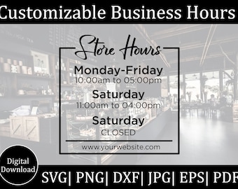 Business Hours Sign - Etsy