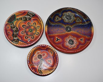 Aboriginal Plates - Etsy