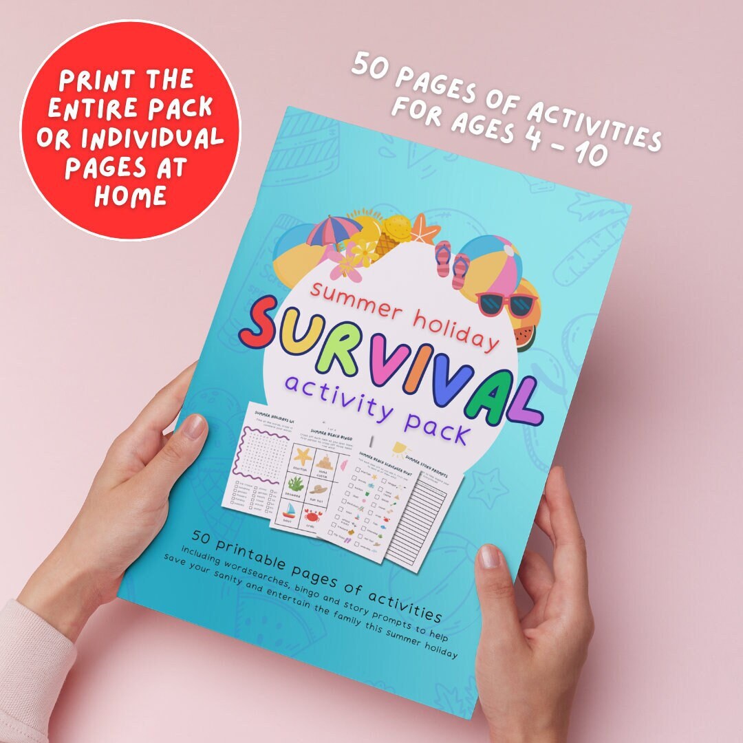 The Summer Holiday SURVIVAL Activity Pack - INSTANT DOWNLOAD - Print at ...