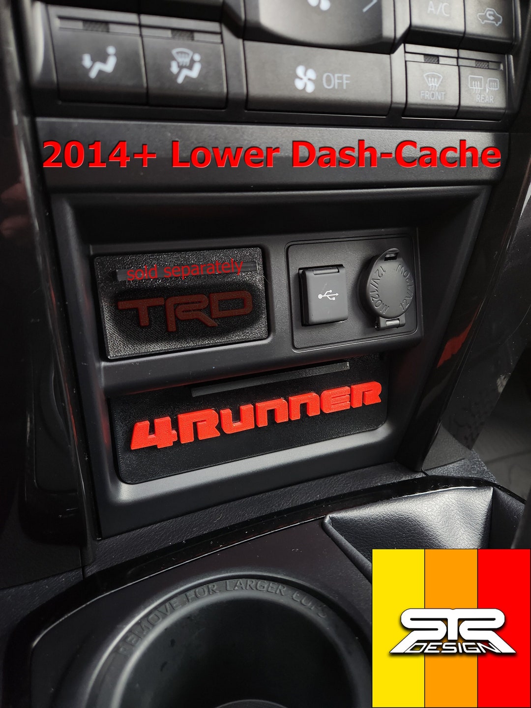 Lower Dash-cache for the 2014-2024 Toyota 4runner - Lower Cubby Drawer ...