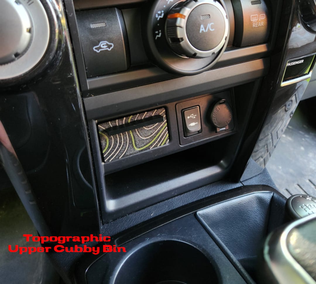 Upper Topographic Dash-cache Mini for the 2014-2024 Toyota 4runner - Cubby Drawer Accessory ...