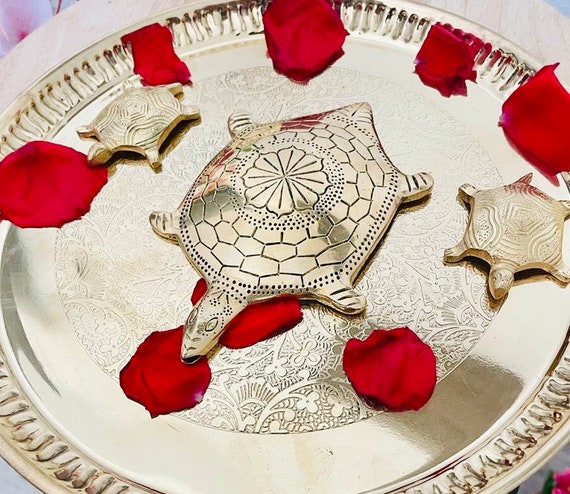 Brass Turtle for Vastu Statue With Handwork Fengshui Kachuaa - Etsy