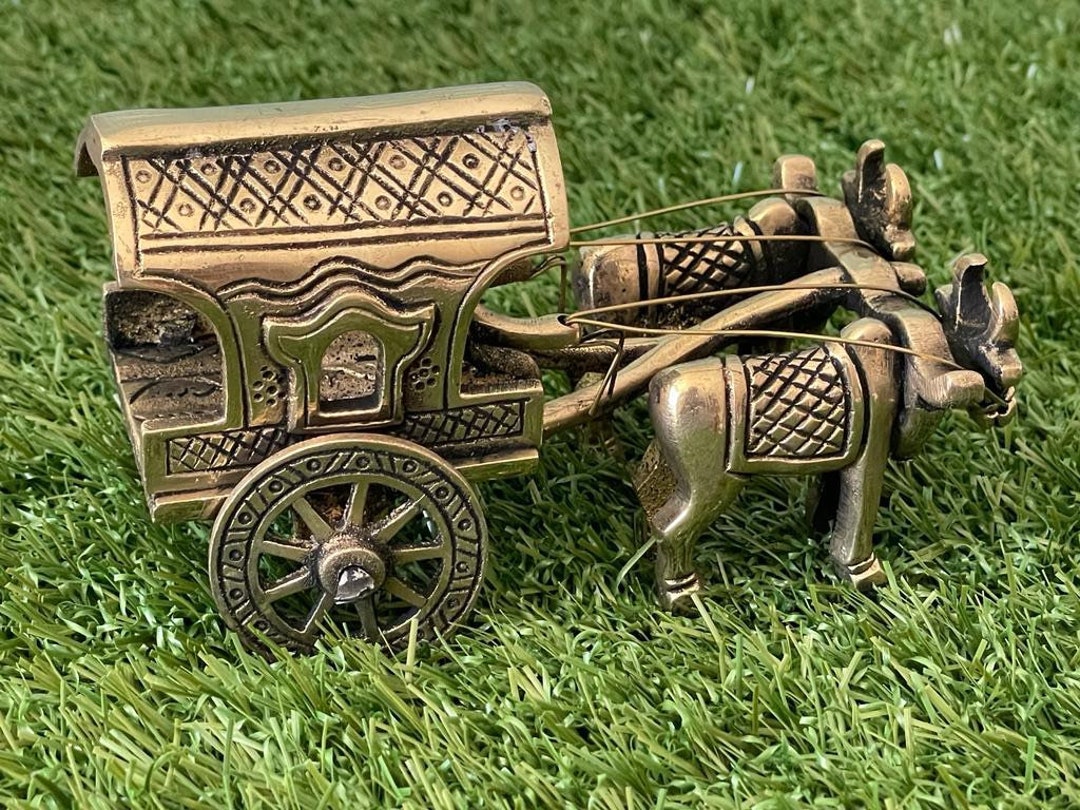 Miniature - Fully Functional Bullock Cart - 4.8 Inches Width | 3.2 ...