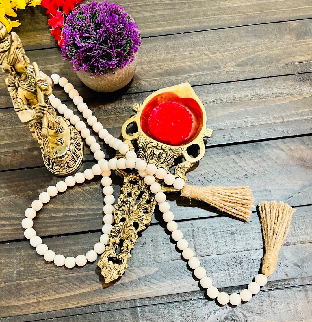 Brass Aarti Diya Spoon: Ethnic Indian Pooja Oil Wick (13x5.2 Inches) - Etsy