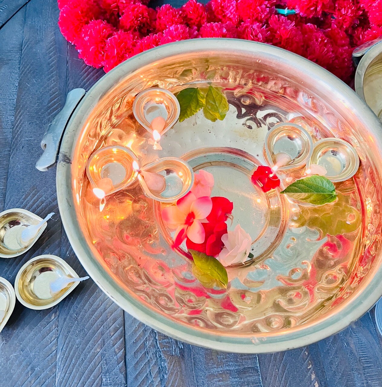 Floating Metal Diyas (set of 4) - Diwali Festive Decor - Etsy