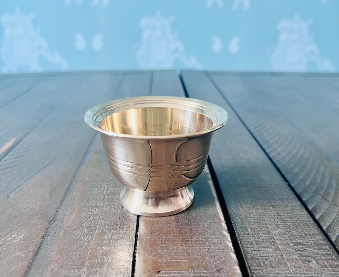 Handmade Brass Footed Bowl: Small Condiment Server - Etsy