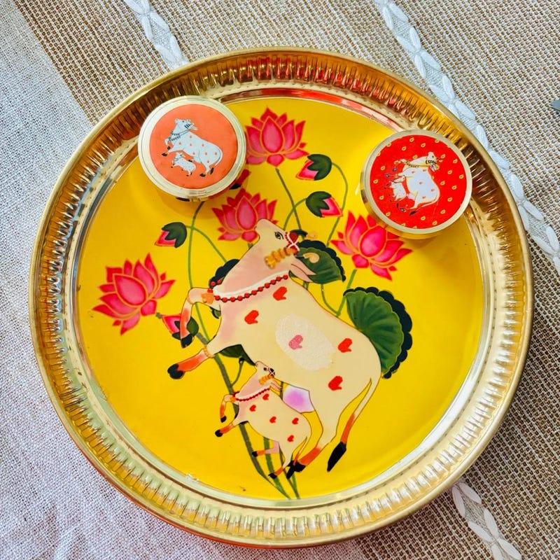 Pichwai Thali - Etsy