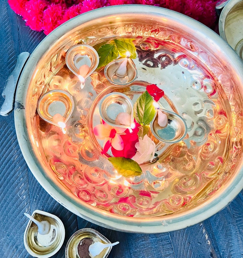 Floating Metal Diyas (set of 4) - Diwali Festive Decor - Etsy
