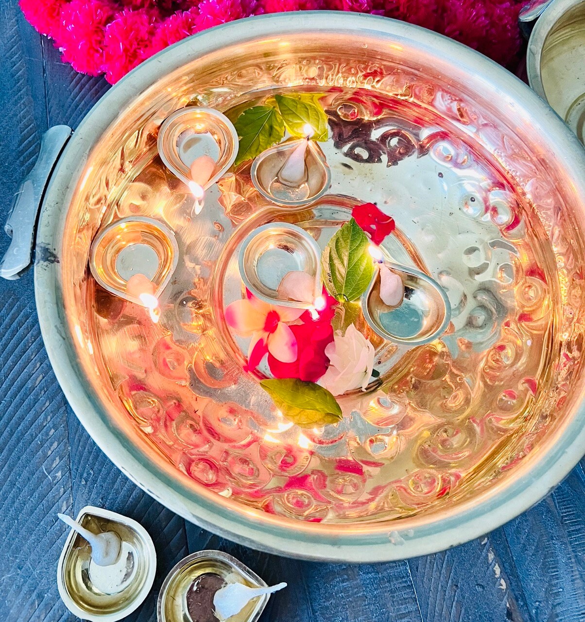 Floating Metal Diyas (set of 4) - Diwali Festive Decor - Etsy