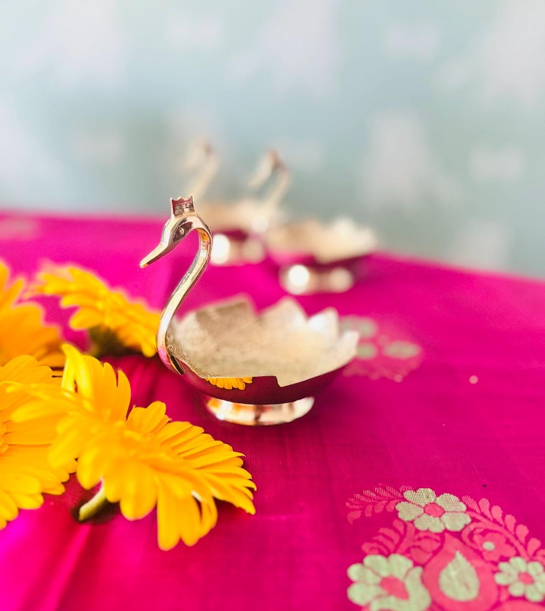 Stylish Brass Swan Nut Bowl | Trendy Nut Bowl | Navratri Gifts ...