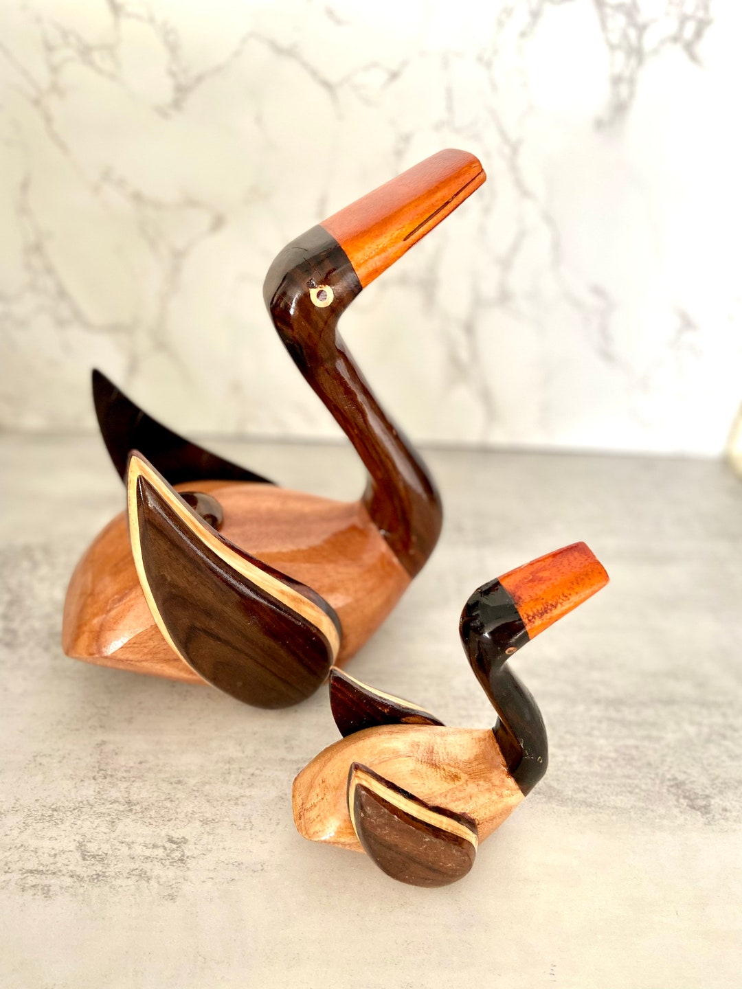 Handmade Wooden Duck | Wooden Duck Sculpture | Duck Ornaments ...