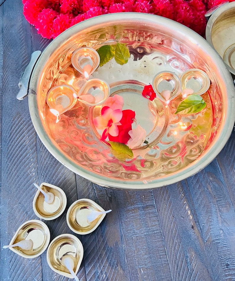Floating Metal Diyas (set of 4) - Diwali Festive Decor - Etsy