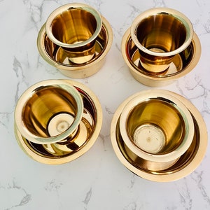 Traditional Indian Brass Filter Coffee Cup Davara Set - Etsy
