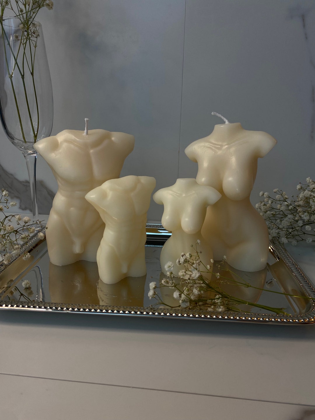 Human Torso Candle | Human Body Shape Soy Candles - Etsy