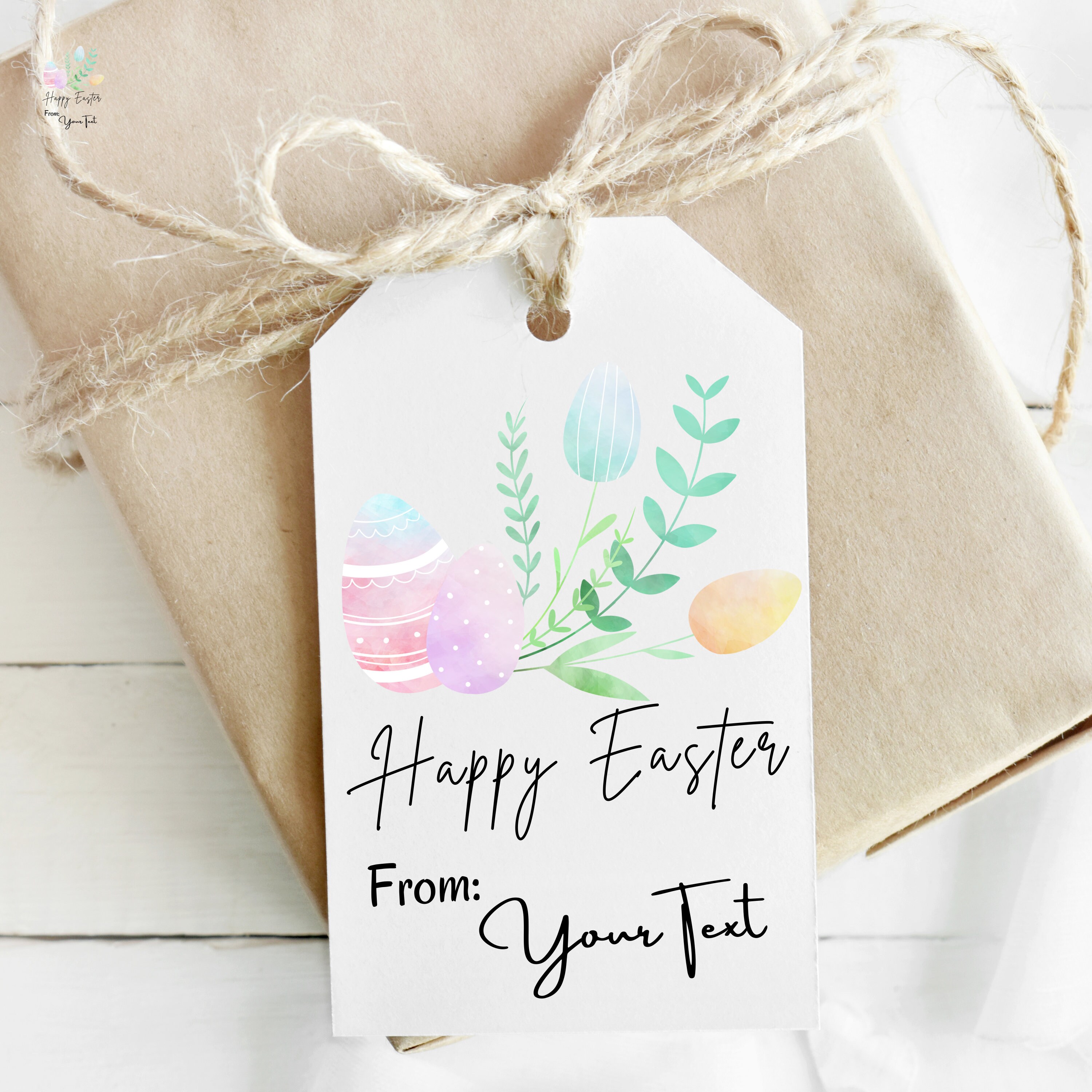 Editable Easter Gift Tags. Custom Gift Tags for Easter. Printable ...