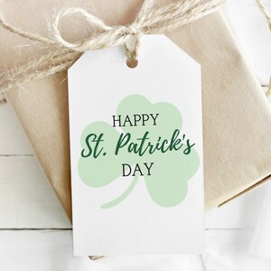 Clover St. Patrick’s Day Printable Tags, St. Patrick’s Gift Tag, Kids ...