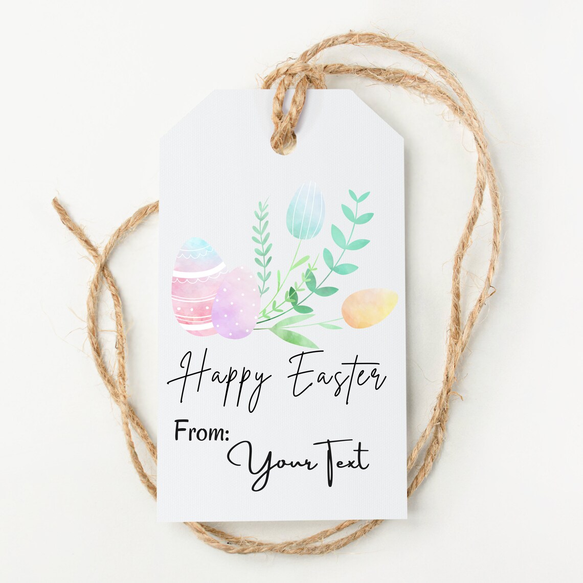 Editable Easter Gift Tags. Custom Gift Tags for Easter. Printable ...