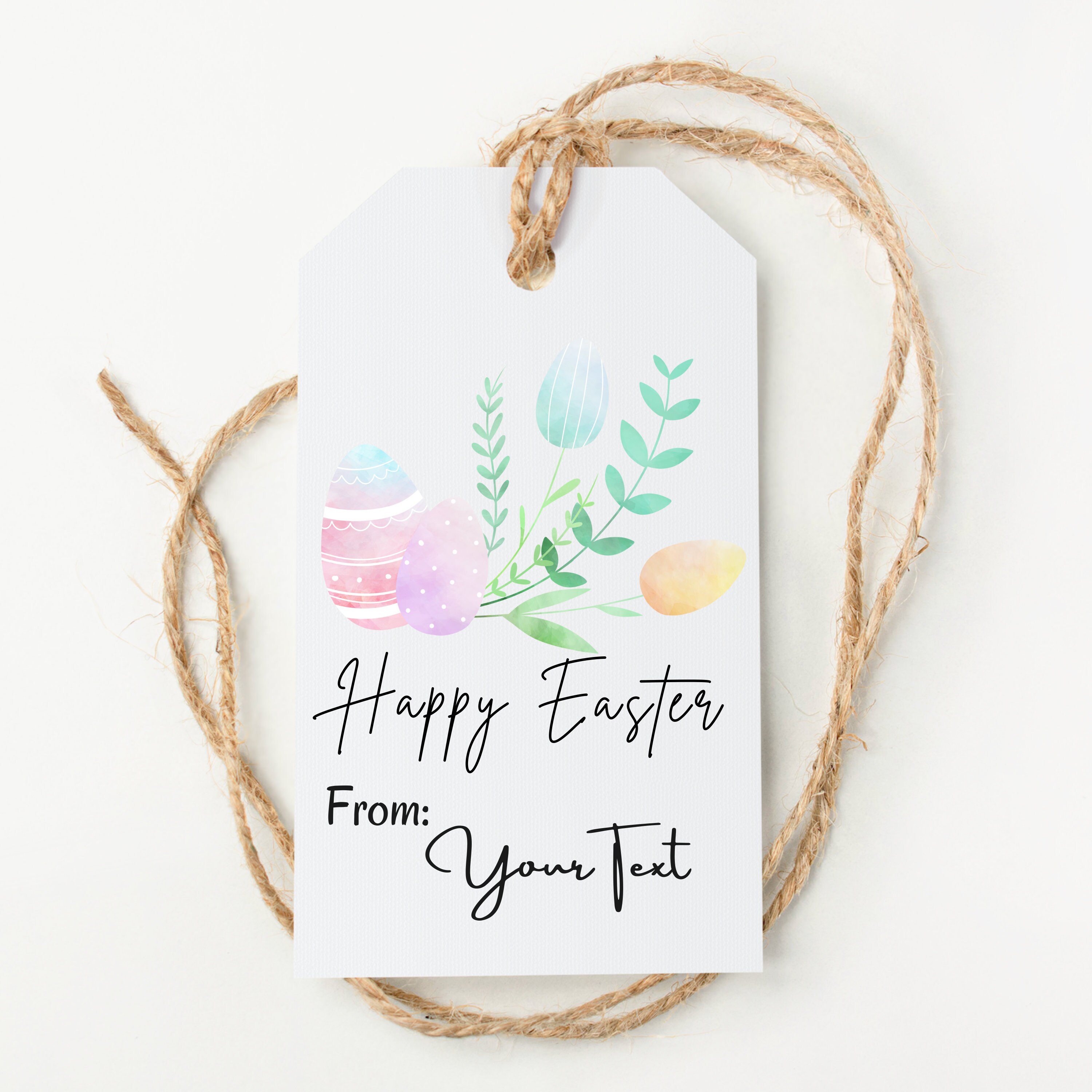 Editable Easter Gift Tags. Custom Gift Tags for Easter. Printable ...