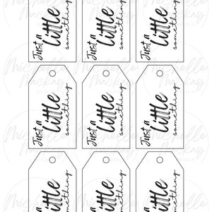 BUNDLE Black and White Gift Tag, Any Occasion Tag, Generic Gift Tag ...