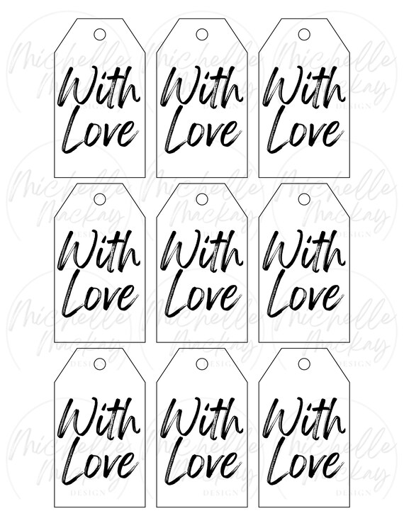 Clip Art Black And White Gift Tag