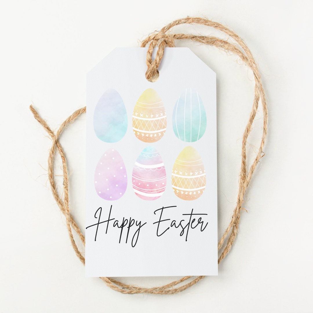 Easter Gift Tags. Gift Tags for Easter. Printable PDF. Instant Download ...