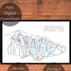 Craigleith Ski Club | Ski Trail Map | Digital Print | Wall Decor ...