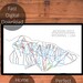 Craigleith Ski Club | Ski Trail Map | Digital Print | Wall Decor ...