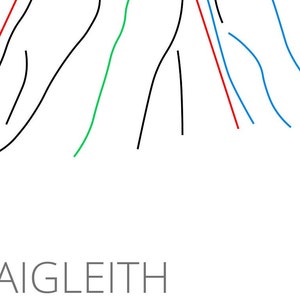 Craigleith Ski Club | Ski Trail Map | Digital Print | Wall Decor ...