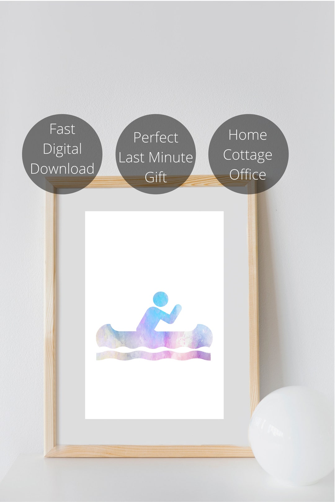 Canoe Sign 11 X 17 Inch Print | Available as Instant Digital Download ...